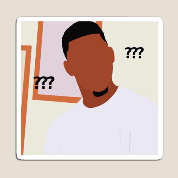 "Question Mark Guy Meme - Confused Nick Young Meme" Magnet for Sale by ...
