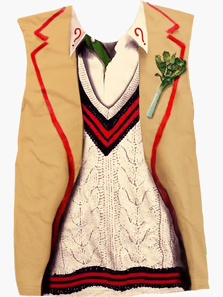 "5th Doctor Alternate T" Sticker by WhoToons | Redbubble