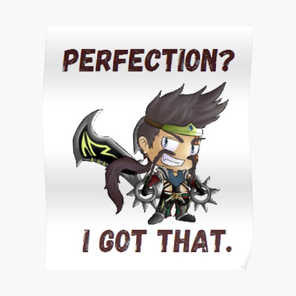 "Draven Quote" Poster for Sale by Shone1 | Redbubble