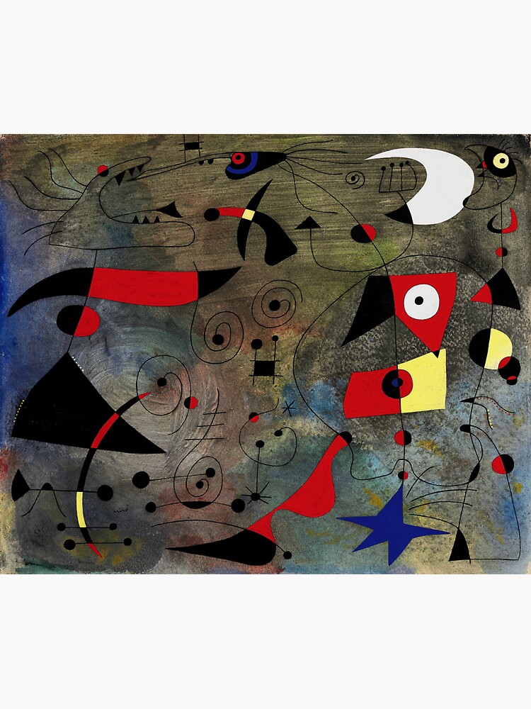 "Joan Miró Abstract Surrealism 1893 1983, Barcelone, Espagne" Sticker ...