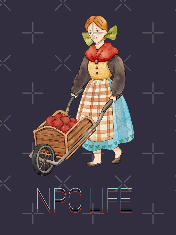 "NPC Life (Non-Playable Character)" T-shirt for Sale by TheScribner ...