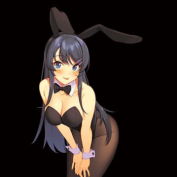 Sticker avec l'œuvre « Sakurajima Mai | Seishun Buta Yarou wa Bunny Girl Senpai no Yume wo Minai ...