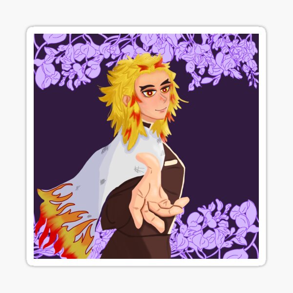"Rengoku Kyojuro from Demon slayer" Sticker for Sale by nissearchives ...