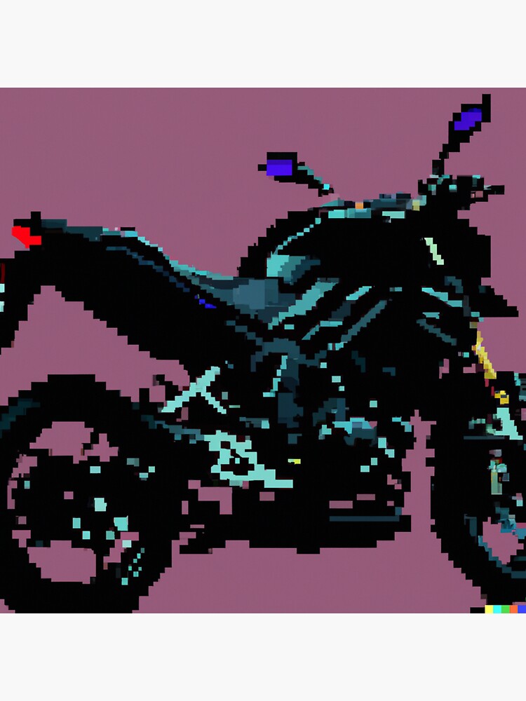 "Aggressive Motorcycle" Sticker for Sale by Katsa-Art | Redbubble