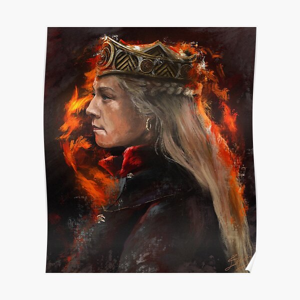 "Queen Rhaenyra Targaryen" Poster for Sale by BMArtDesign | Redbubble