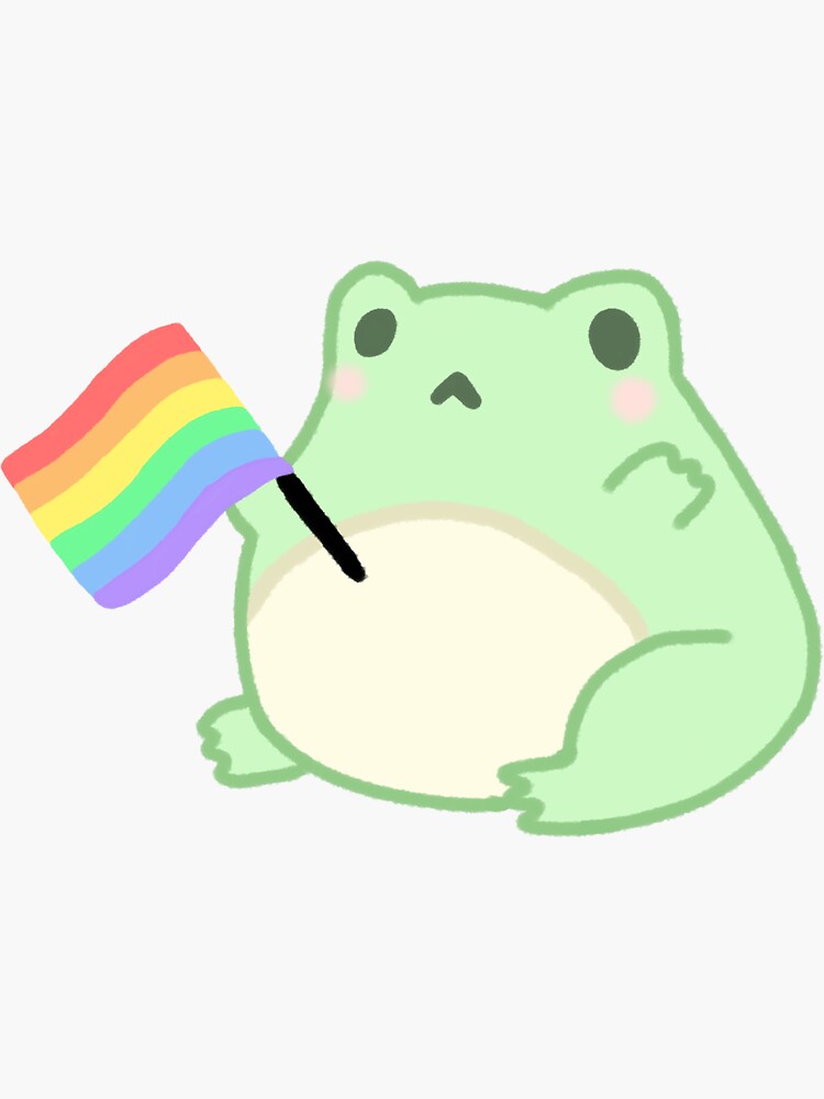 "LGBT frog" Sticker for Sale by KimmL | Redbubble