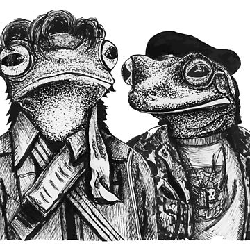 "The Frog Brothers" Sticker for Sale by TonyaWhitney | Redbubble