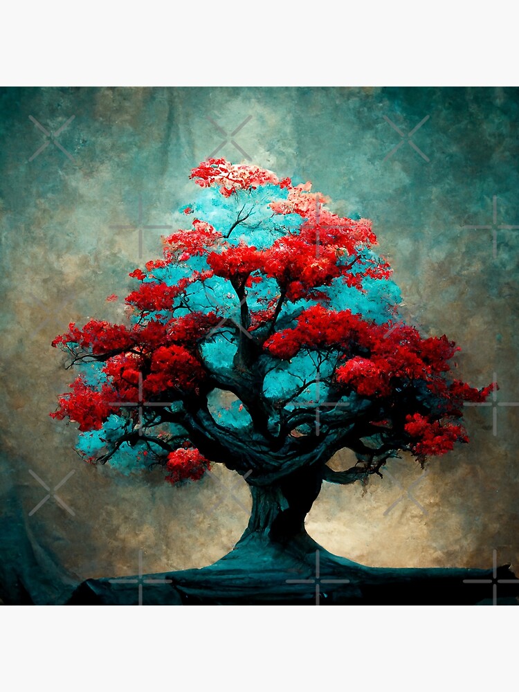 "The Maroon Tree of Wisdom" Poster for Sale by arabesquets | Redbubble