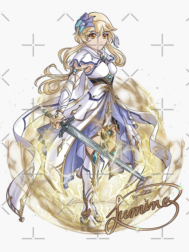 "Lumine" Sticker for Sale by Sapphyre411 | Redbubble