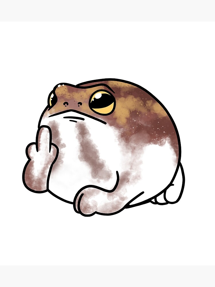 "A Mean Desert Rain Frog" Poster for Sale by cake-for-all | Redbubble