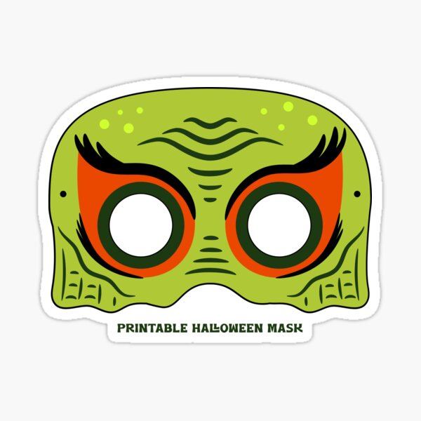 "Printable with Halloween mask" Sticker for Sale by Mlj32 | Redbubble