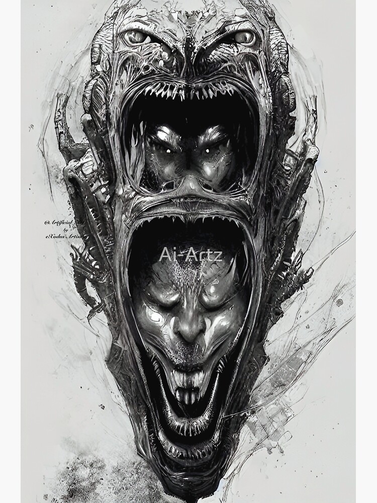 "Devouring Thyself" Sticker for Sale by Ai-Artz | Redbubble