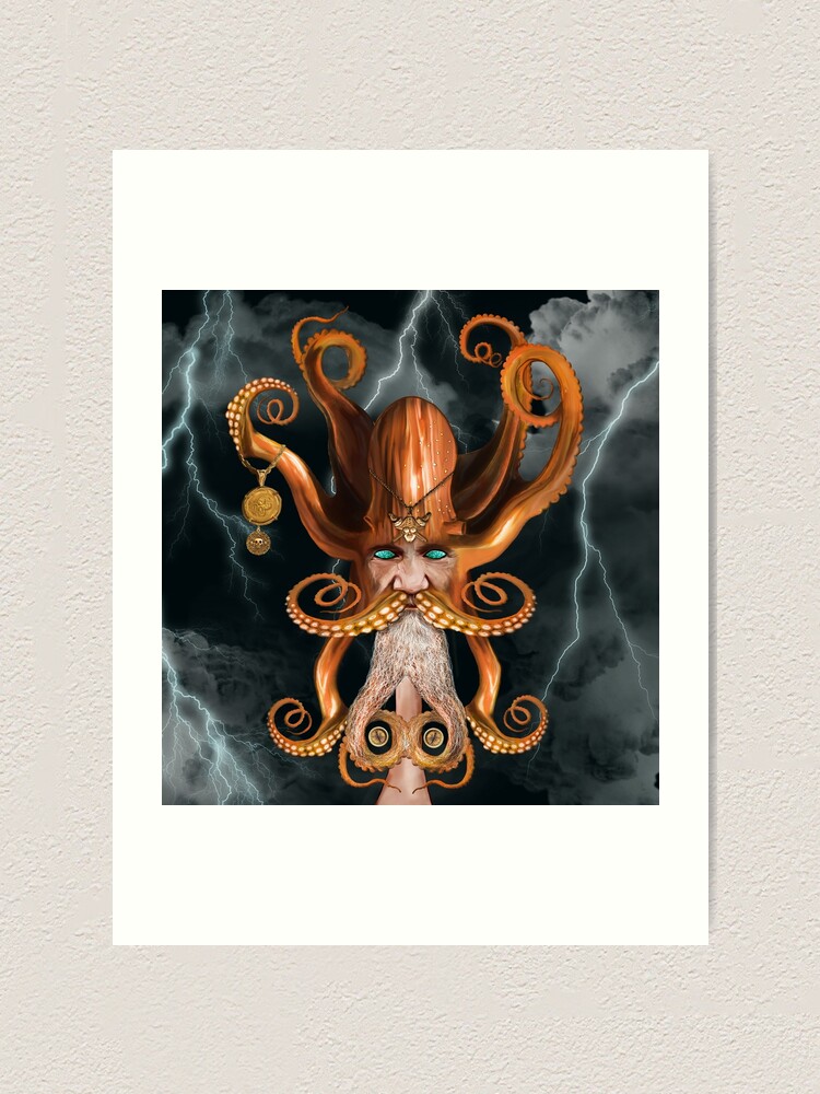 "Kraken, Octopus Pirate Captain, Davy Jones Locker, Pirate Treasure ...