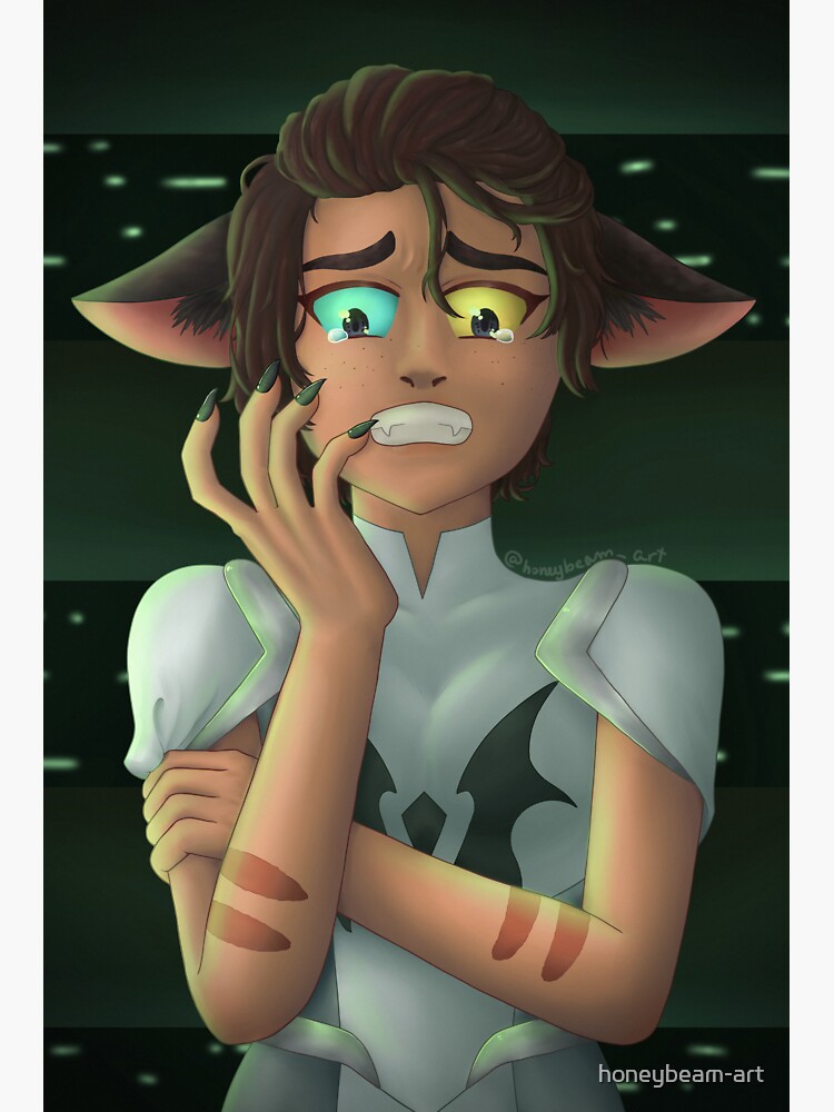 "chipped catra" Sticker for Sale by honeybeam-art | Redbubble