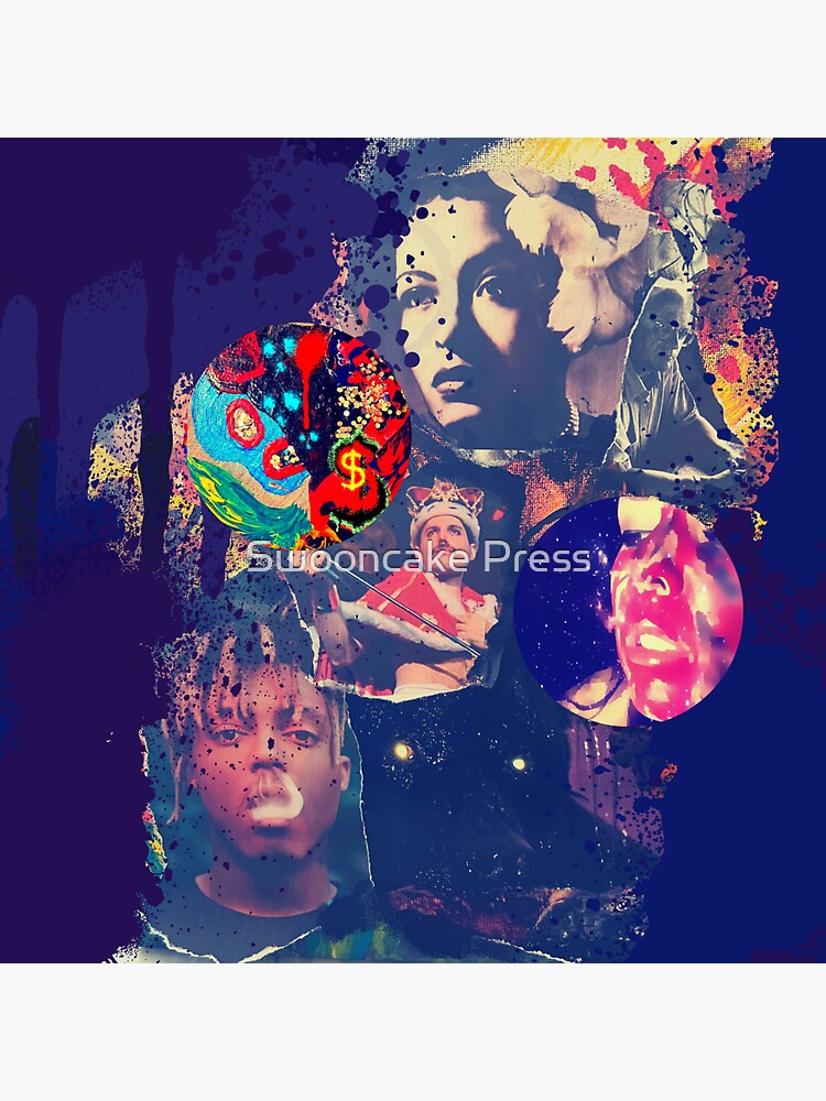 "Blue Collage" Sticker for Sale by mistivelvet | Redbubble