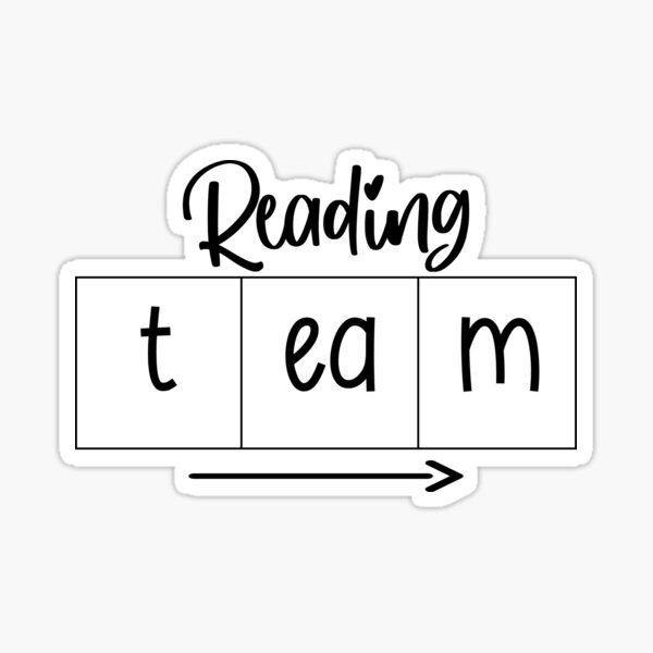 "Reading Team" Sticker for Sale by zineday | Redbubble