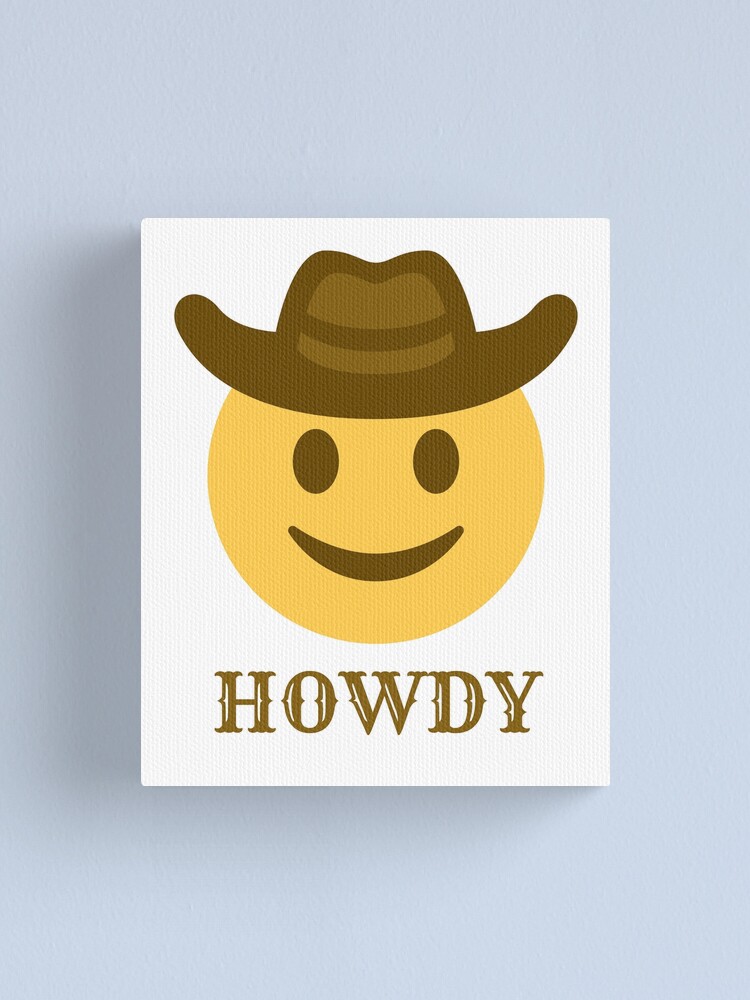 "howdy retro smiley face" Canvas Print for Sale by Itspeachy2 | Redbubble