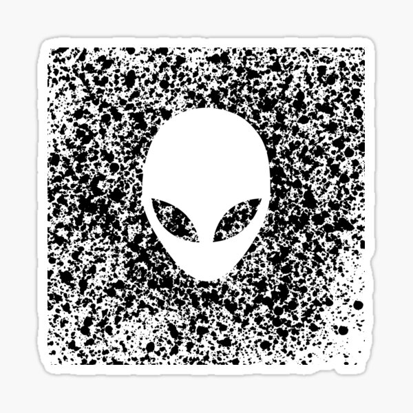 "Alien Head Design" Sticker for Sale by imadtech | Redbubble