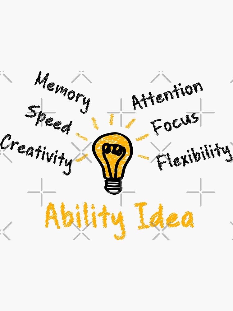 "Ability Creative Idea - Funny Skill Idea" Sticker for Sale by ...
