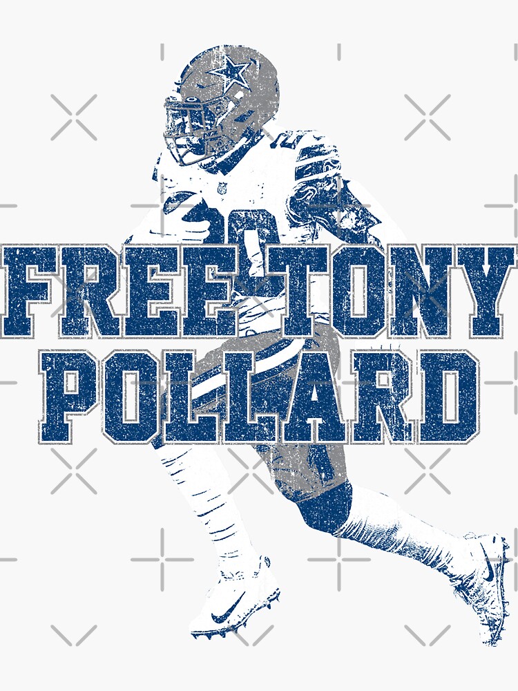 "Free Tony Pollard (Variant)" Sticker for Sale by huckblade | Redbubble