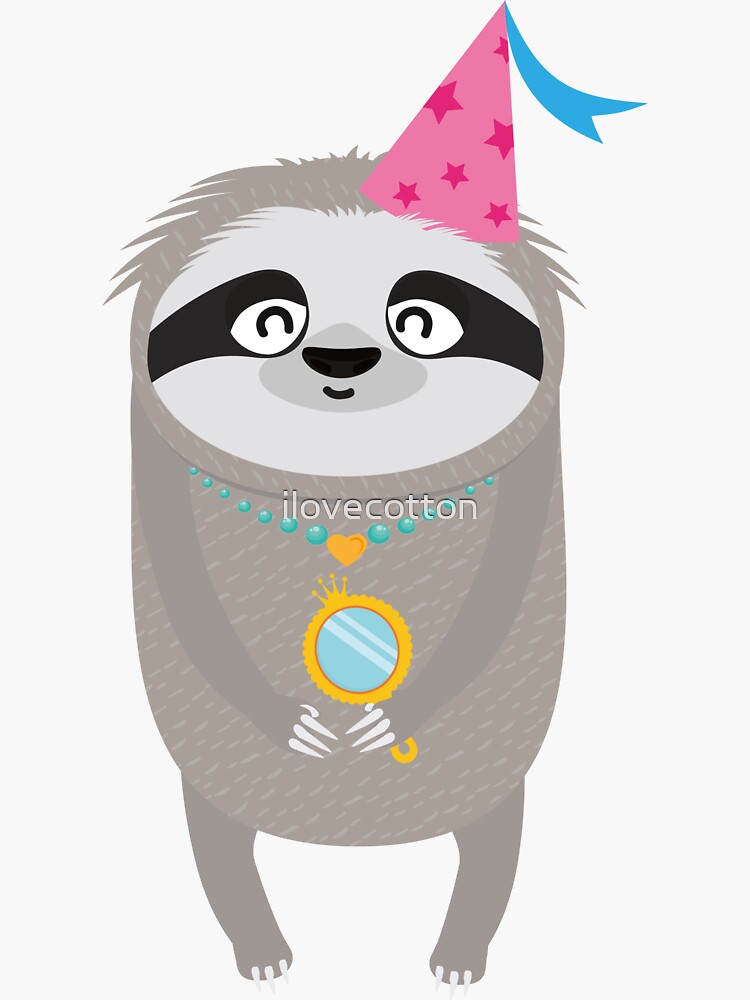 "Medieval Princess Sloth people-Design" Sticker for Sale by ilovecotton ...