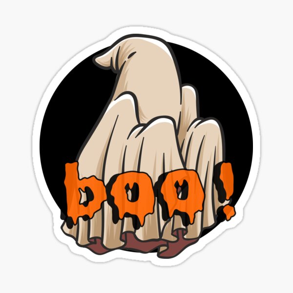 "BOO!" Sticker for Sale by Flamell | Redbubble