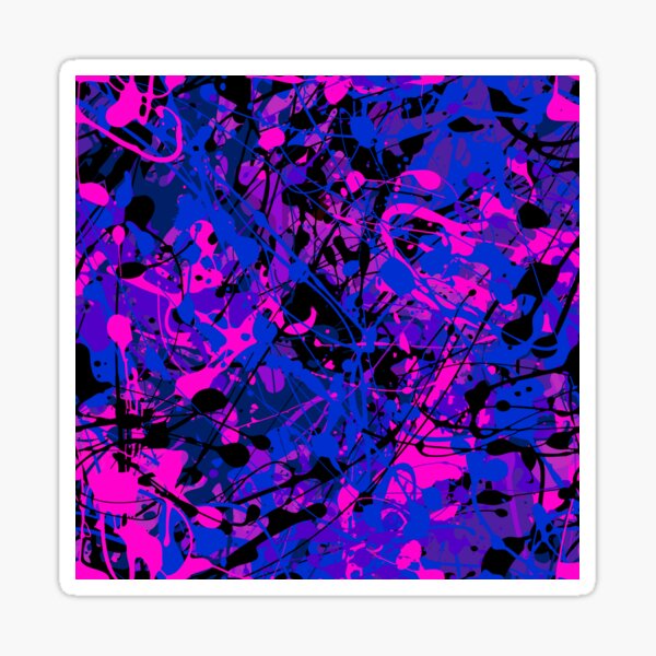 "crazy neon splash color" Sticker for Sale by MG-S | Redbubble