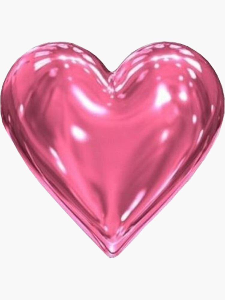 "Pink Heart" Sticker for Sale by strawberryvogue | Redbubble