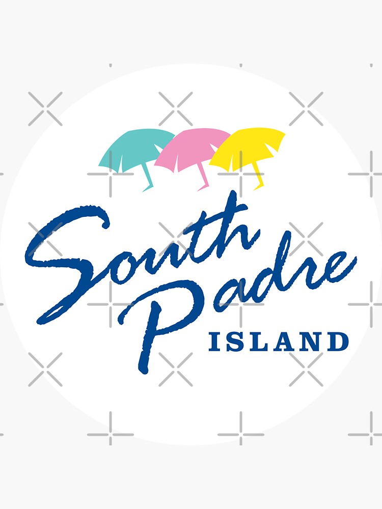 "South Padre Island SPI 2022 RGV 956" Sticker for Sale by StegoTheGoat ...