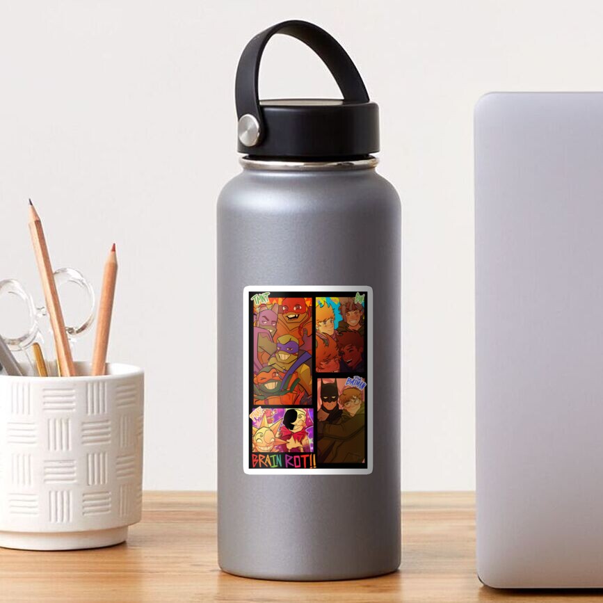 "Brain Rot" Sticker for Sale by Peachpoppp | Redbubble