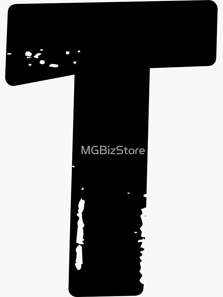 " Letter T Capital Alphabet" Sticker for Sale by MGBizStore | Redbubble