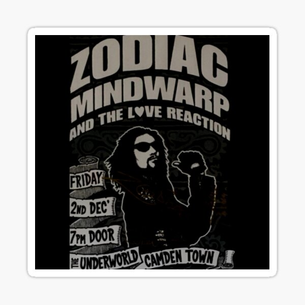 "zodiac mindwarp" Sticker for Sale by Elamolan | Redbubble