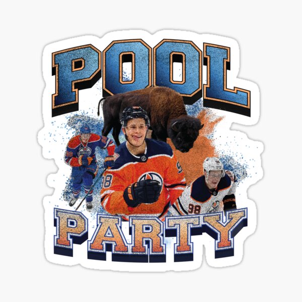 "POOL PARTY!" Sticker for Sale by Blackhounds | Redbubble
