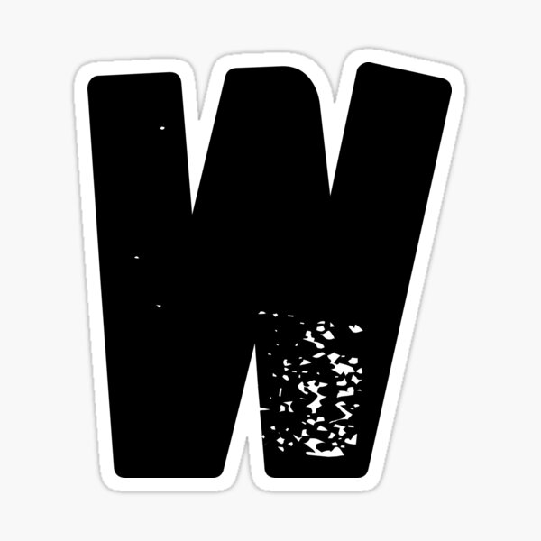 " Letter W Capital Alphabet" Sticker for Sale by MGBizStore | Redbubble
