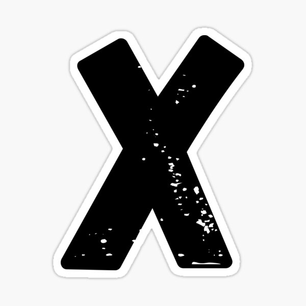 "Letter X Capital Alphabet" Sticker for Sale by MGBizStore | Redbubble