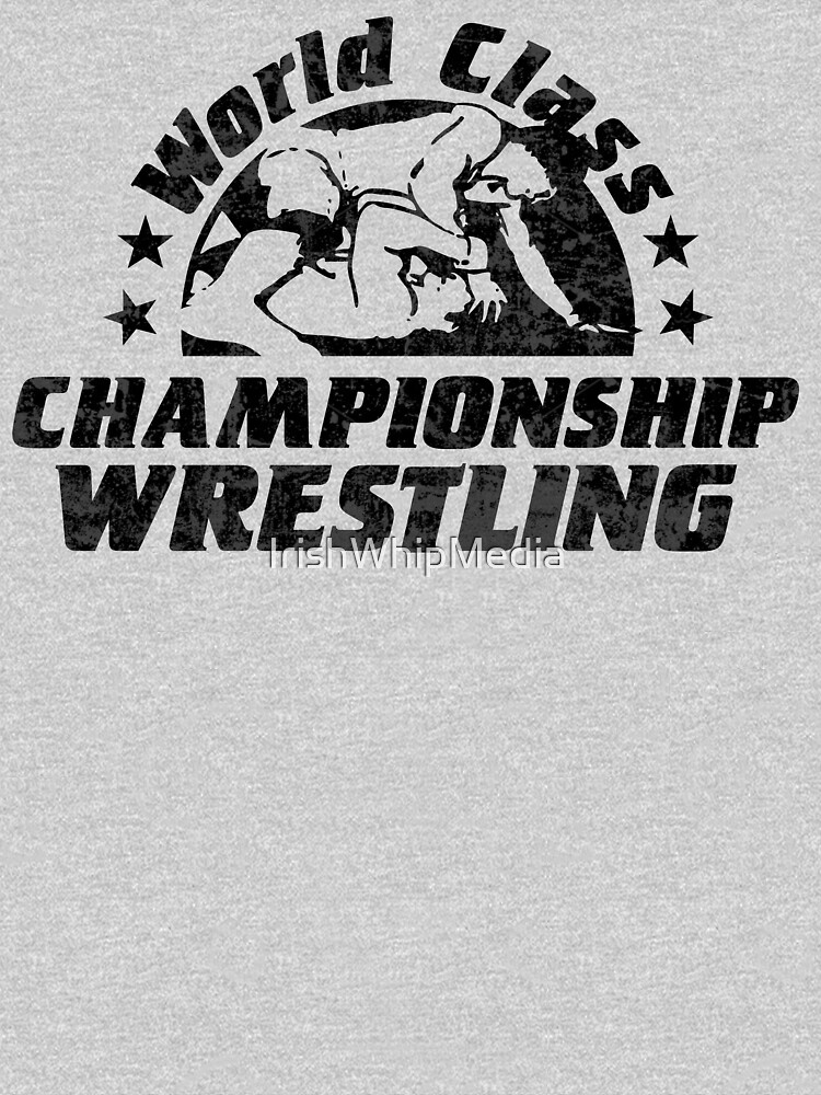 "World Class Championship Wrestling distressed in black" T-shirt for ...