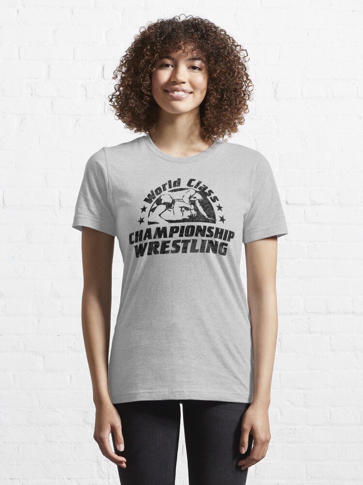 "World Class Championship Wrestling distressed in black" T-shirt for ...