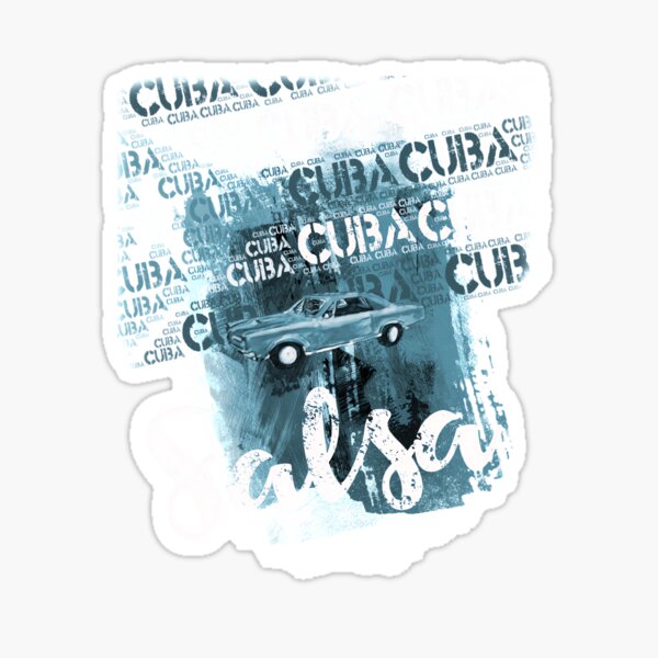 "Cuba Salsa Havana classic car " Sticker for Sale by shoabfoolenx ...