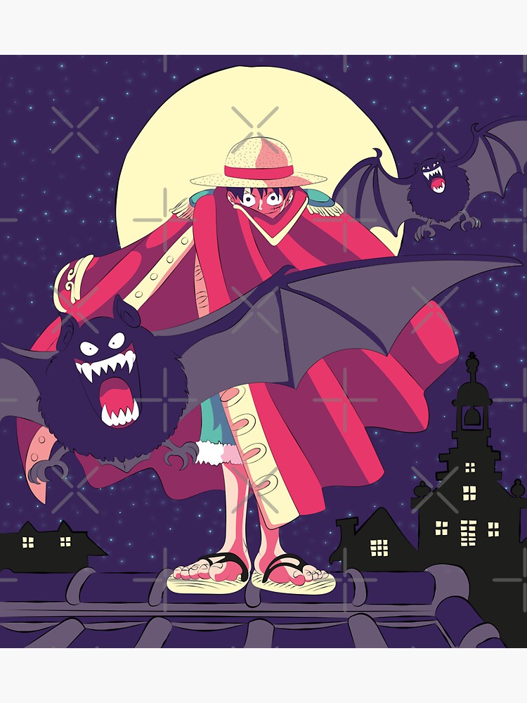 "Vampire Luffy" Sticker for Sale by T2winsdesign | Redbubble