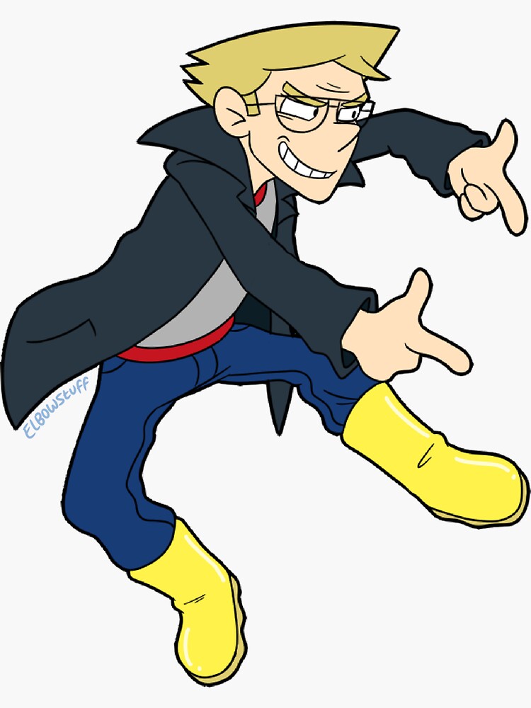 "Professor Genius Sticker" Sticker for Sale by ElbowStuff | Redbubble