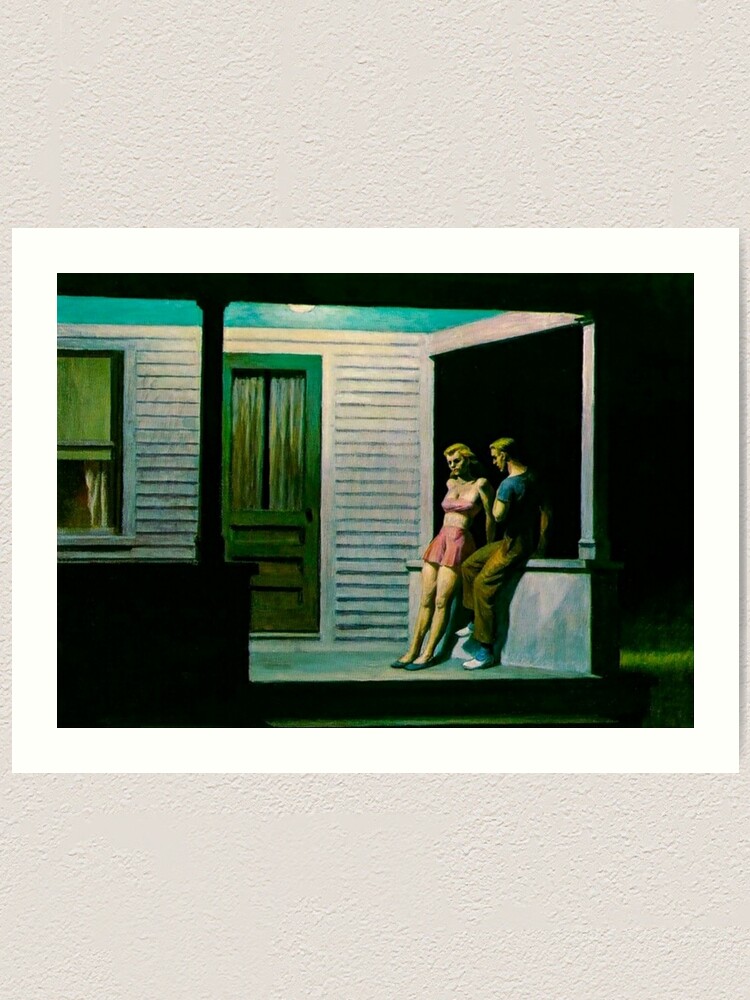 "Edward Hopper Summer evening , artwork by Edward Hopper" Art Print for ...