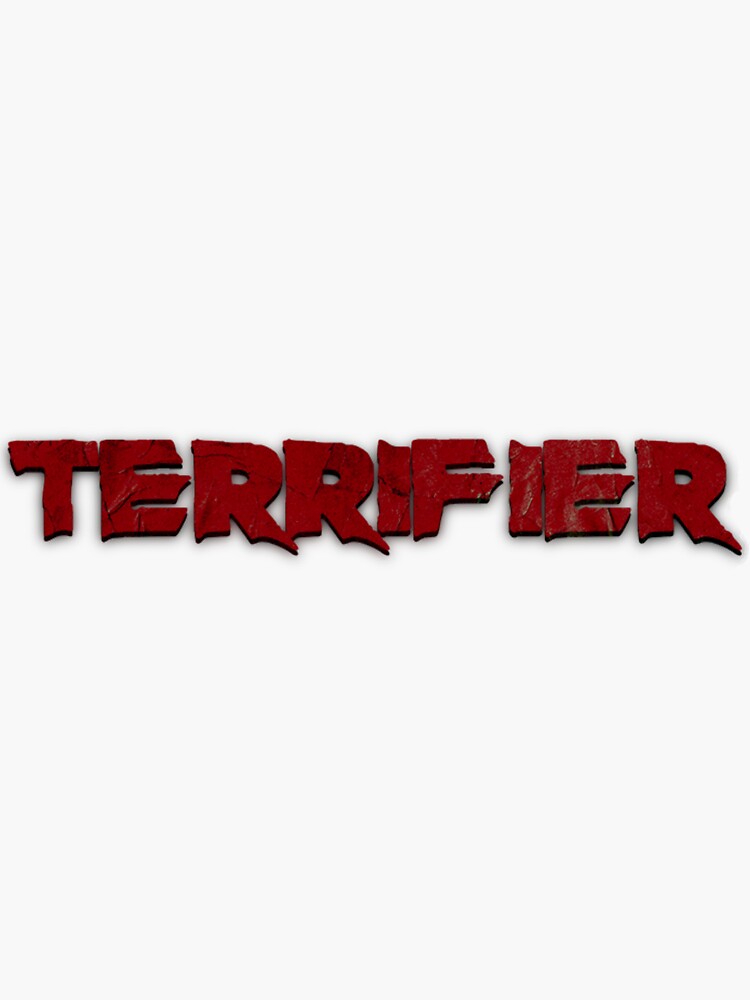"Terrifier logo" Sticker for Sale by eliohaberman | Redbubble