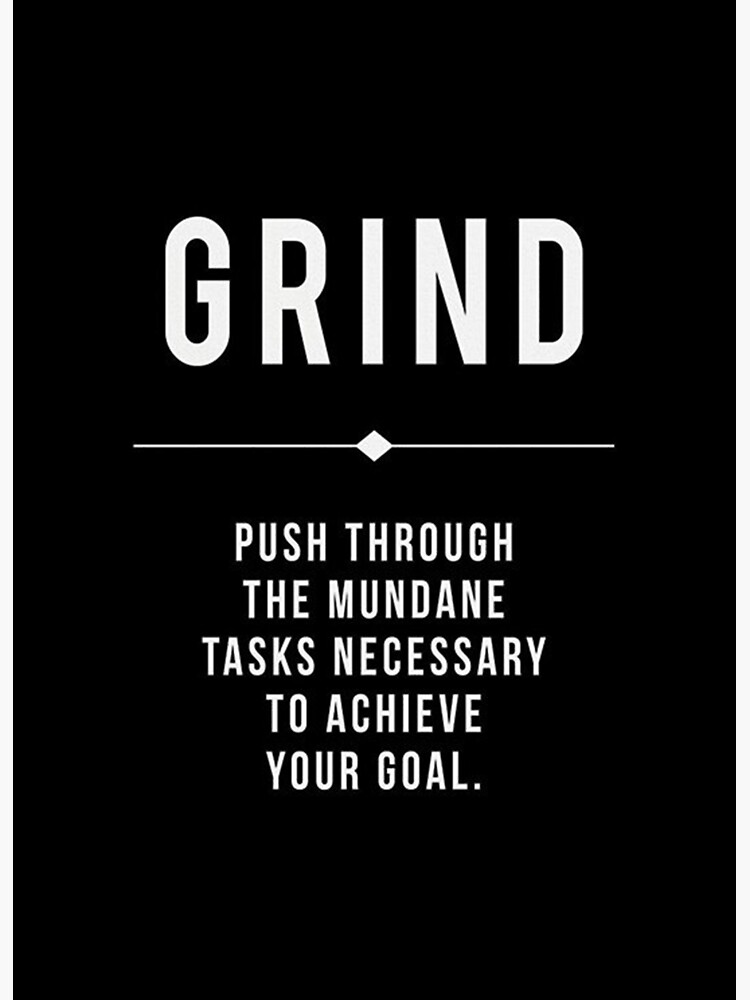 "Grind Motivational Definition" Sticker for Sale by yfandrints | Redbubble