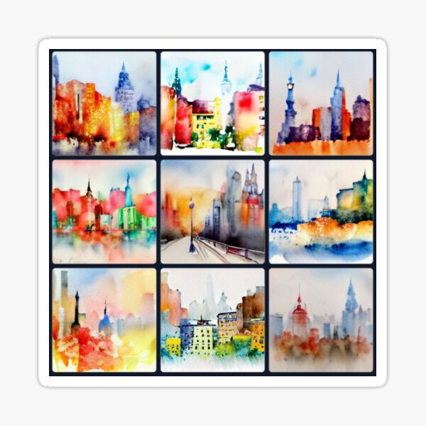 "World Cities Pack" Sticker for Sale by CinderPress | Redbubble