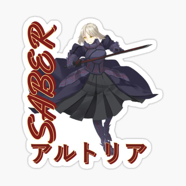 "Saber Alter" Sticker for Sale by ALAEEDDINEBHM | Redbubble