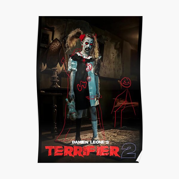 "Terrifier girl posted " Poster for Sale by eliohaberman | Redbubble
