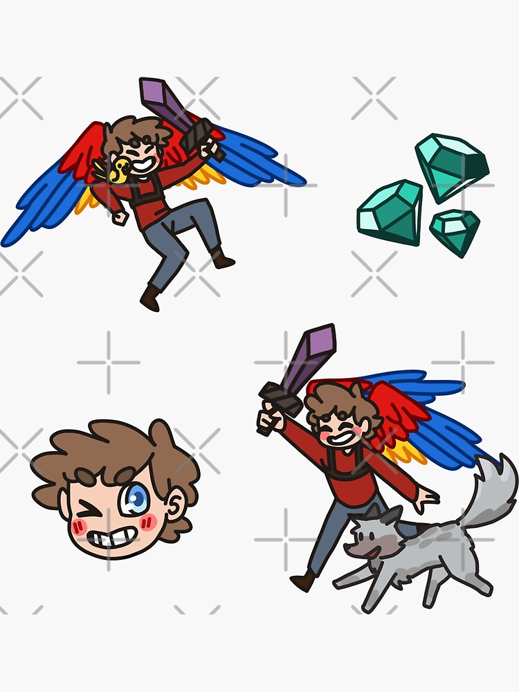 "Grian Hermitcraft" Sticker for Sale by mynameselaina | Redbubble