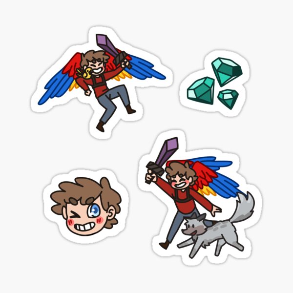 "Grian Hermitcraft" Sticker for Sale by mynameselaina | Redbubble