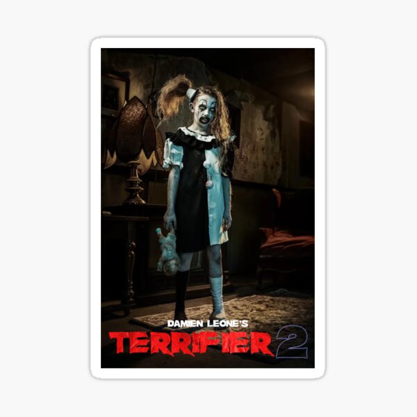 "Terrifier girl poster" Sticker for Sale by eliohaberman | Redbubble