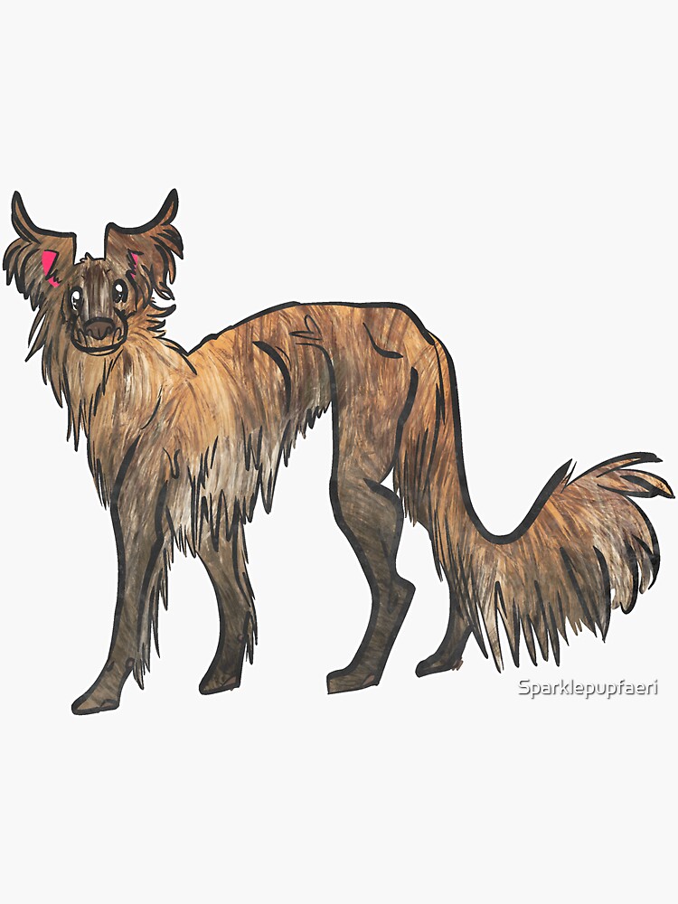 "Silken Swamp Hound (Red Brindle & white)" Sticker for Sale by ...